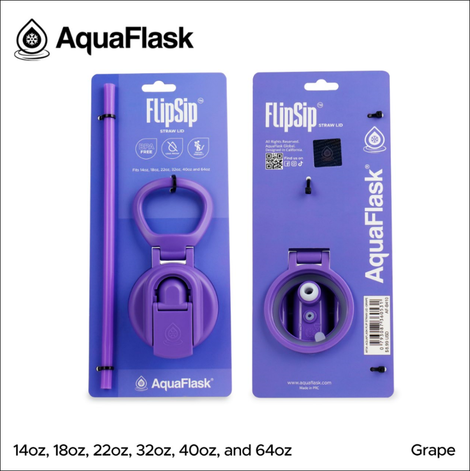 AquaFlask Flip Sip Straw Lid (14-64oz) - ฝาแบบหลอด (ขนาด 14-64 ออนซ์ ...