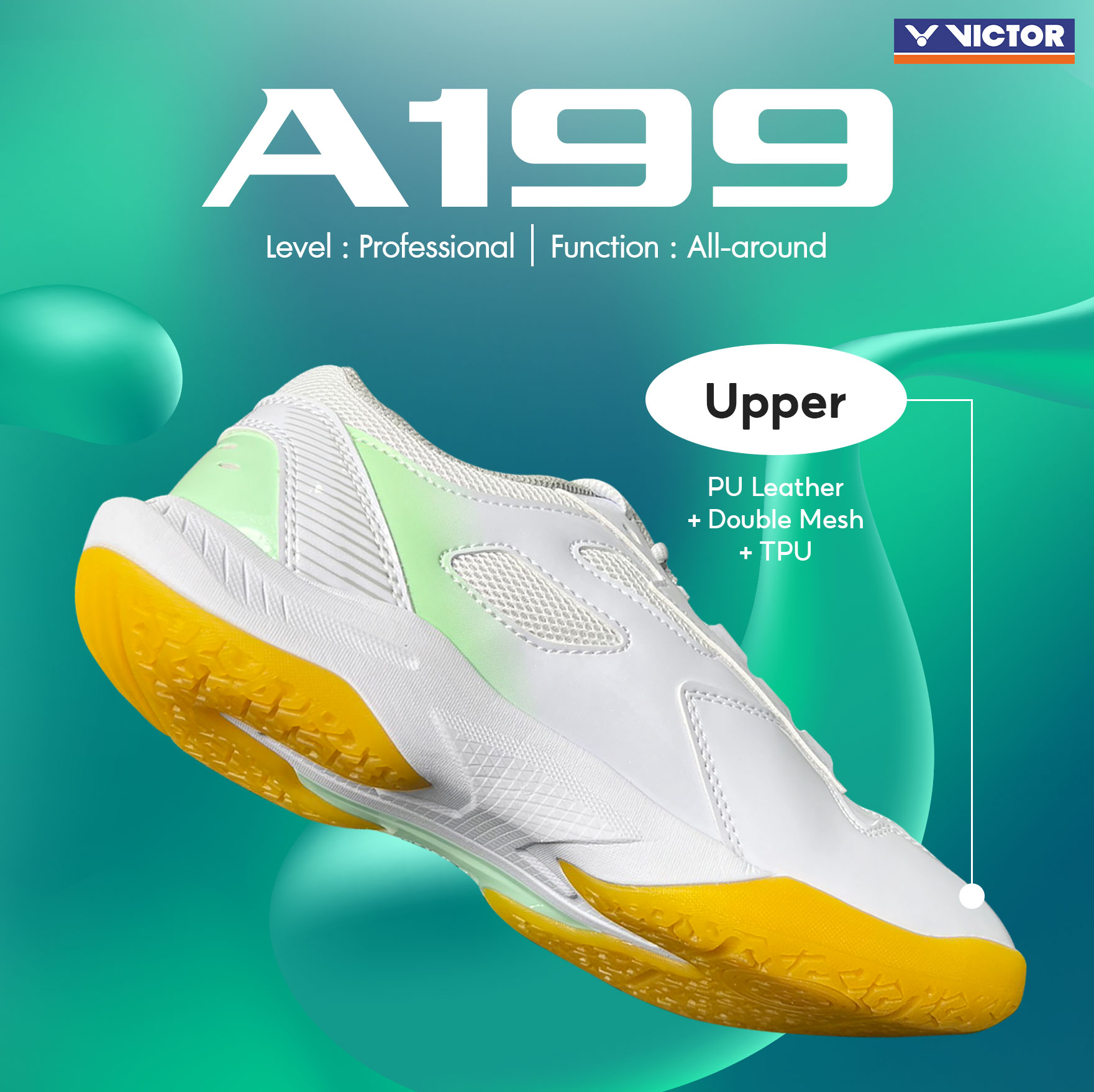 VICTOR รองเท้ากีฬาแบดมินตัน รุ่น A199 & A102 [สินค้าพิเศษที่ VICTOR ...