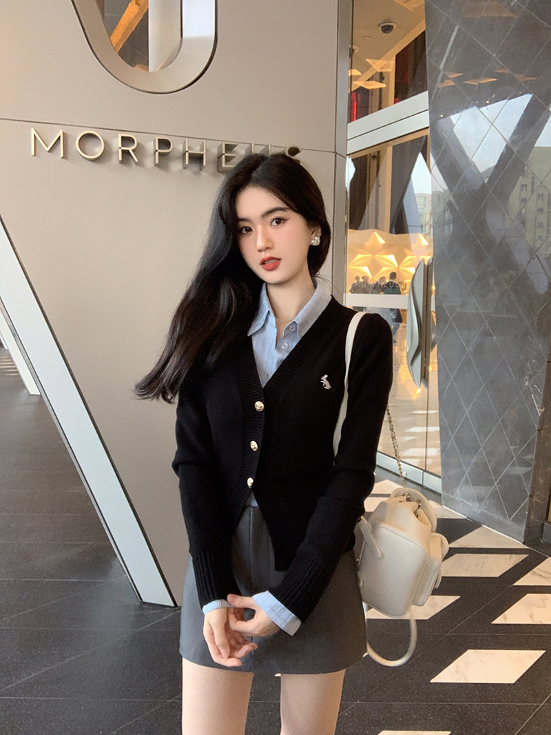 L.A Shop★สไตล์ใหม่★ เสื้อคลุมไหมพรม แขนยาว คาดิแกรน สีพื้นสไตล์เกาหลี "M087" | Shopee Thailand