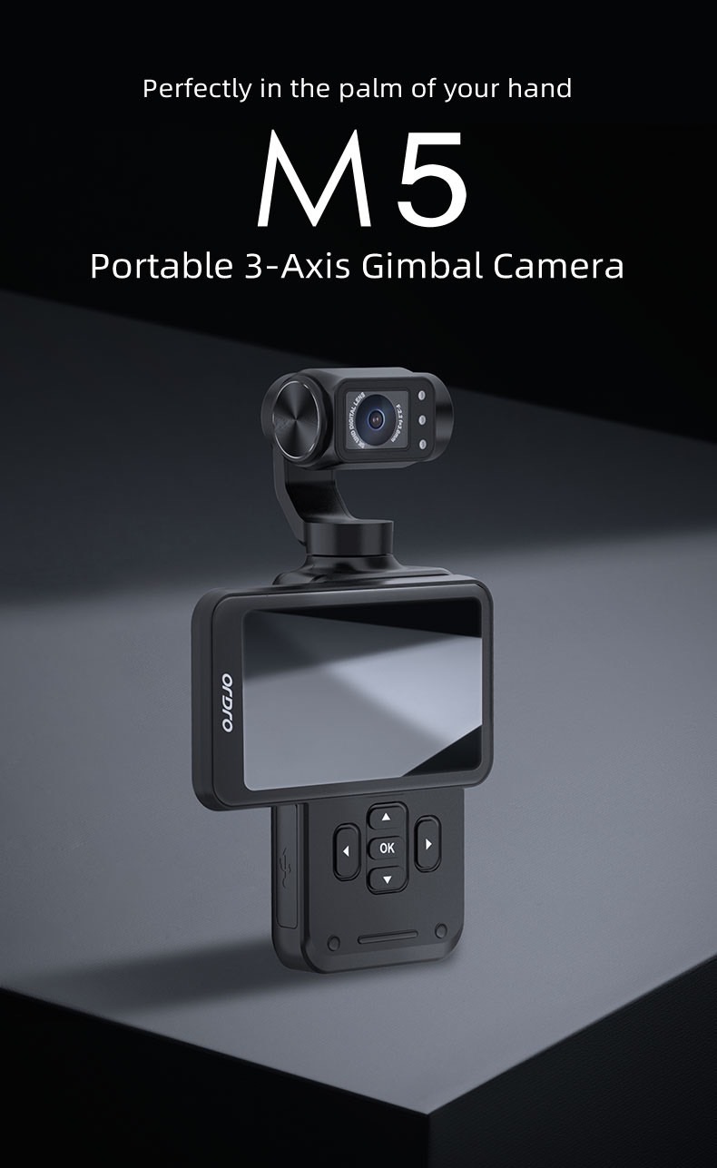 [พร้อมส่ง] ORDRO M5 Portable 3 - Axis Gimbal Camera - CMOS 5K/30fps | จอทัชสกรีน 3.5 นิ้ว ...