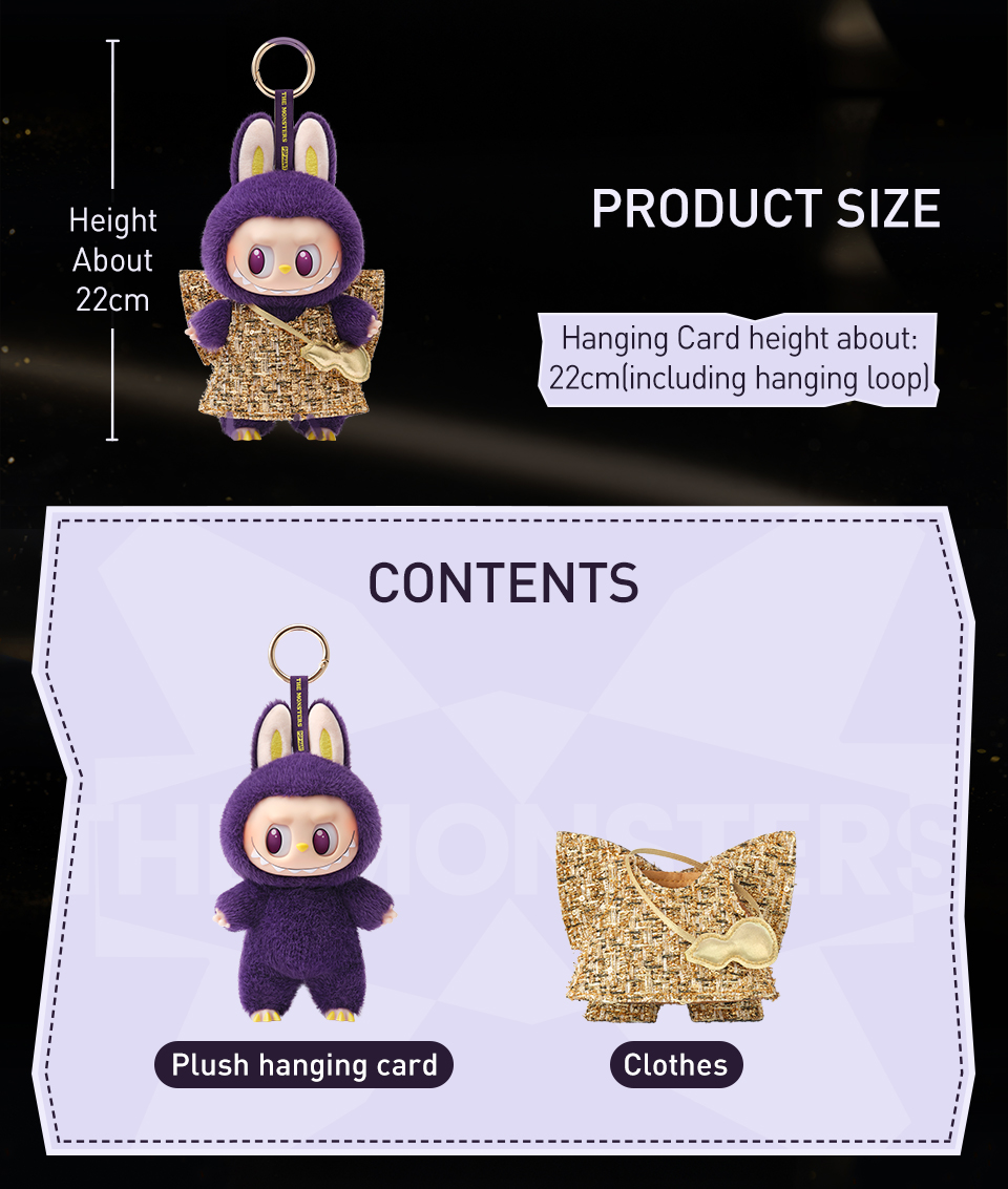 LABUBU x PRONOUNCE - WINGS OF FORTUNE Vinyl Plush Hanging Card labubu ...