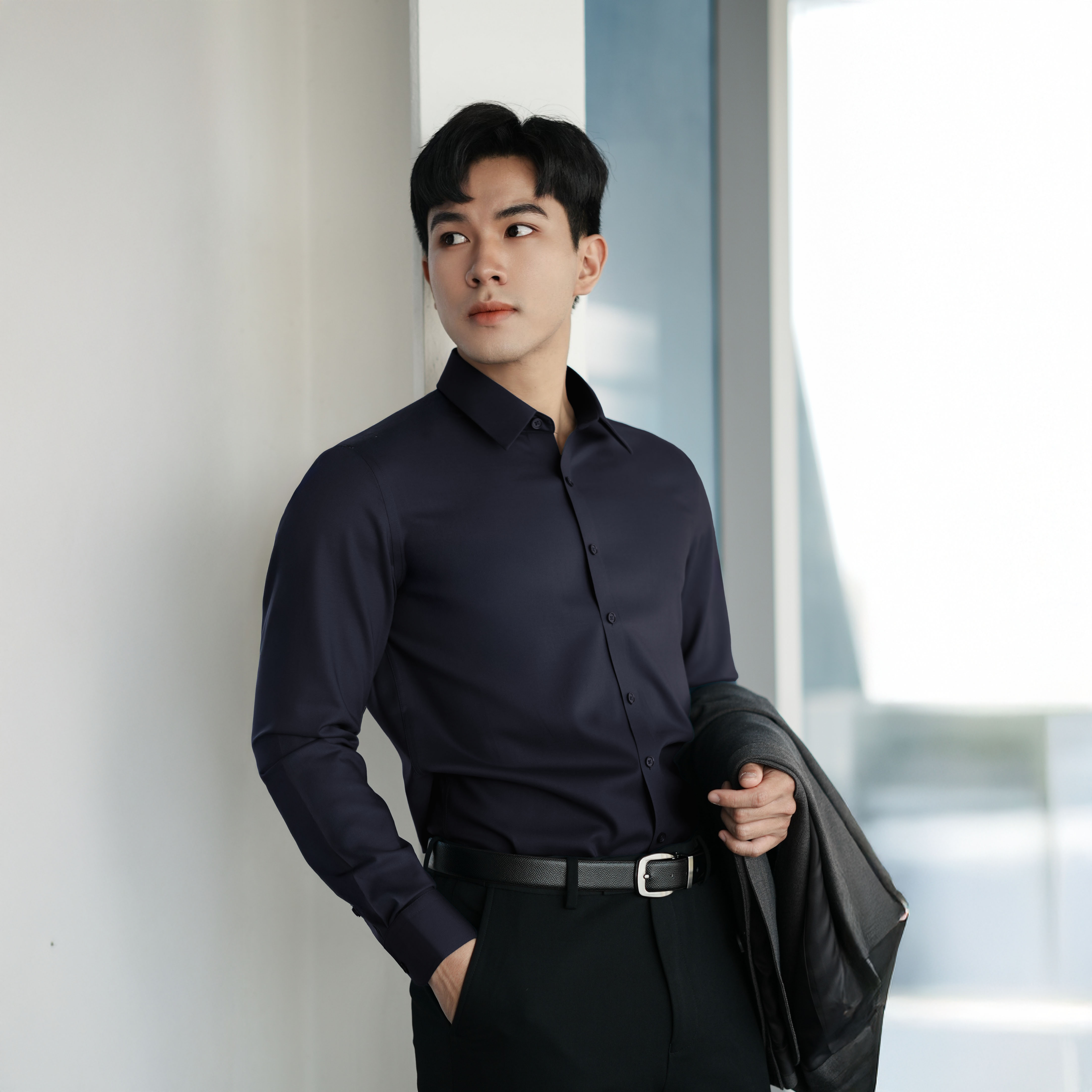 DANDY COSMO | เสื้อเชิร์ต PREMIUM MODAL ทรง SMART FIT ดีไซน์ HIDDEN ...