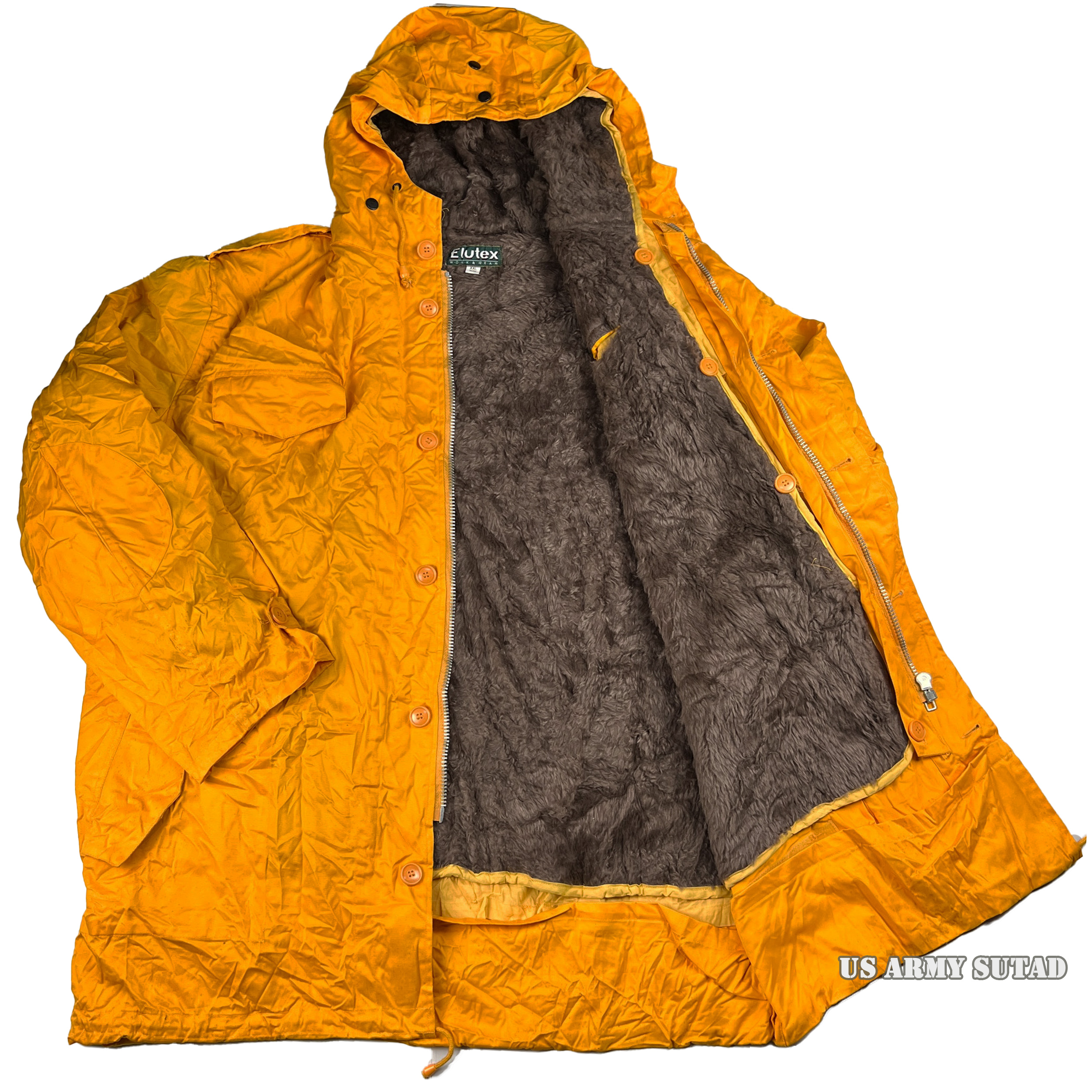 แจ็คเก็ตวินเทจ Warning protection ELUTEX work jacket แจ็คเก็ตกระสอบ ...