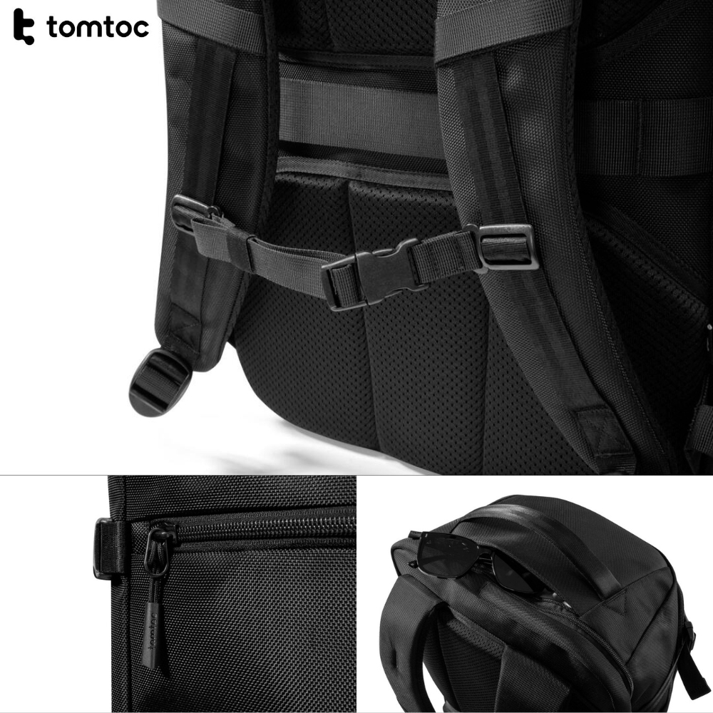 Tomtoc Navigator-T67 Travel Laptop Backpack กระเป๋าเป้สะพายหลัง ความจุ 38L สำหรับการเดินทาง 2-4 ...