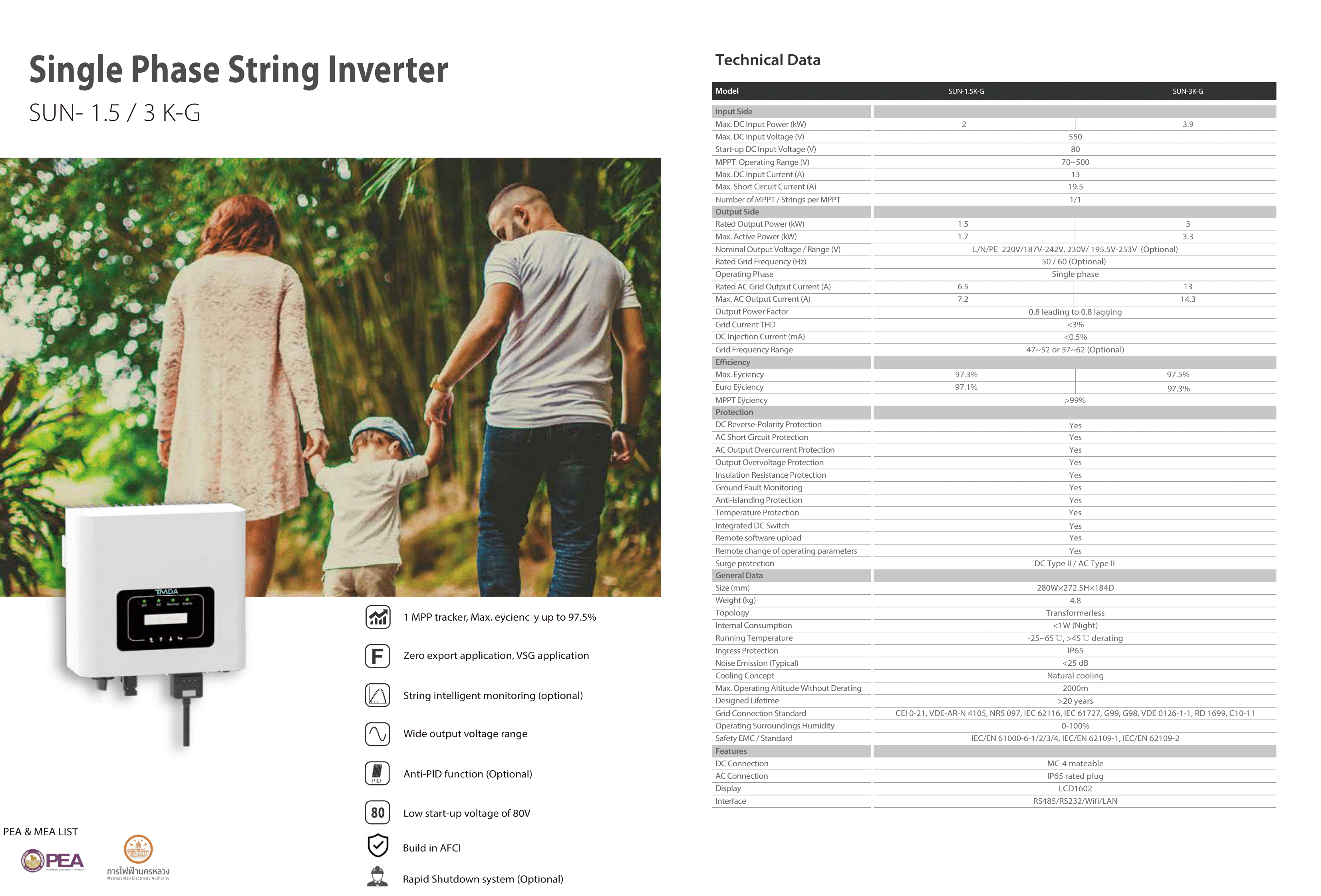 TMDA on grid inverter 3K 5K 10K 1phase 6K 10K 15K 20K 30K 50K 100K ...