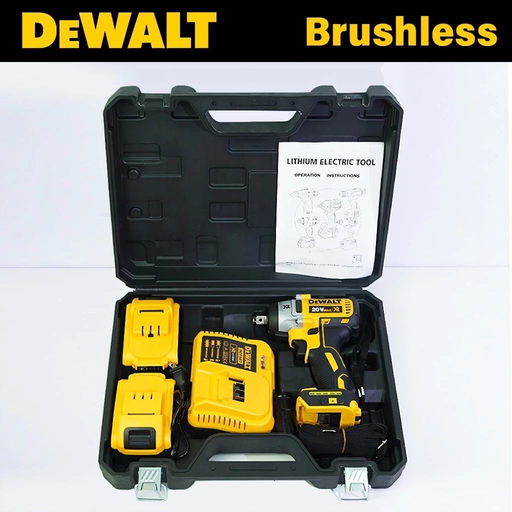 DEWALT DCF887 ประแจไฟฟ้าไร้สาย 21V 950 N.M แบต บล๊อคไฟฟ้าประแจผลกระทบ Brushless Electric Wrench ...