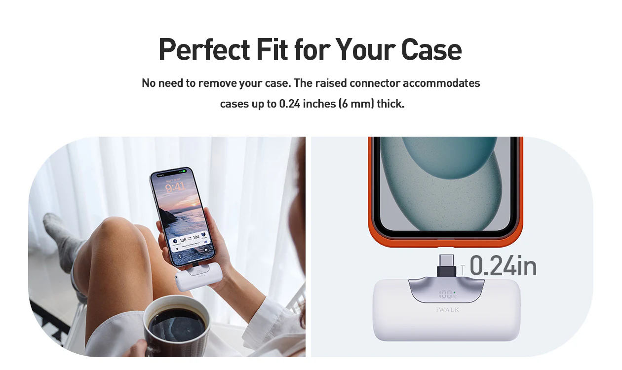 iWALK LinkPod5+LinkPod Bag แบตสำรองพกพาแบบหัวชาร์จไร้สายพร้อมกระเป๋าเคส ...