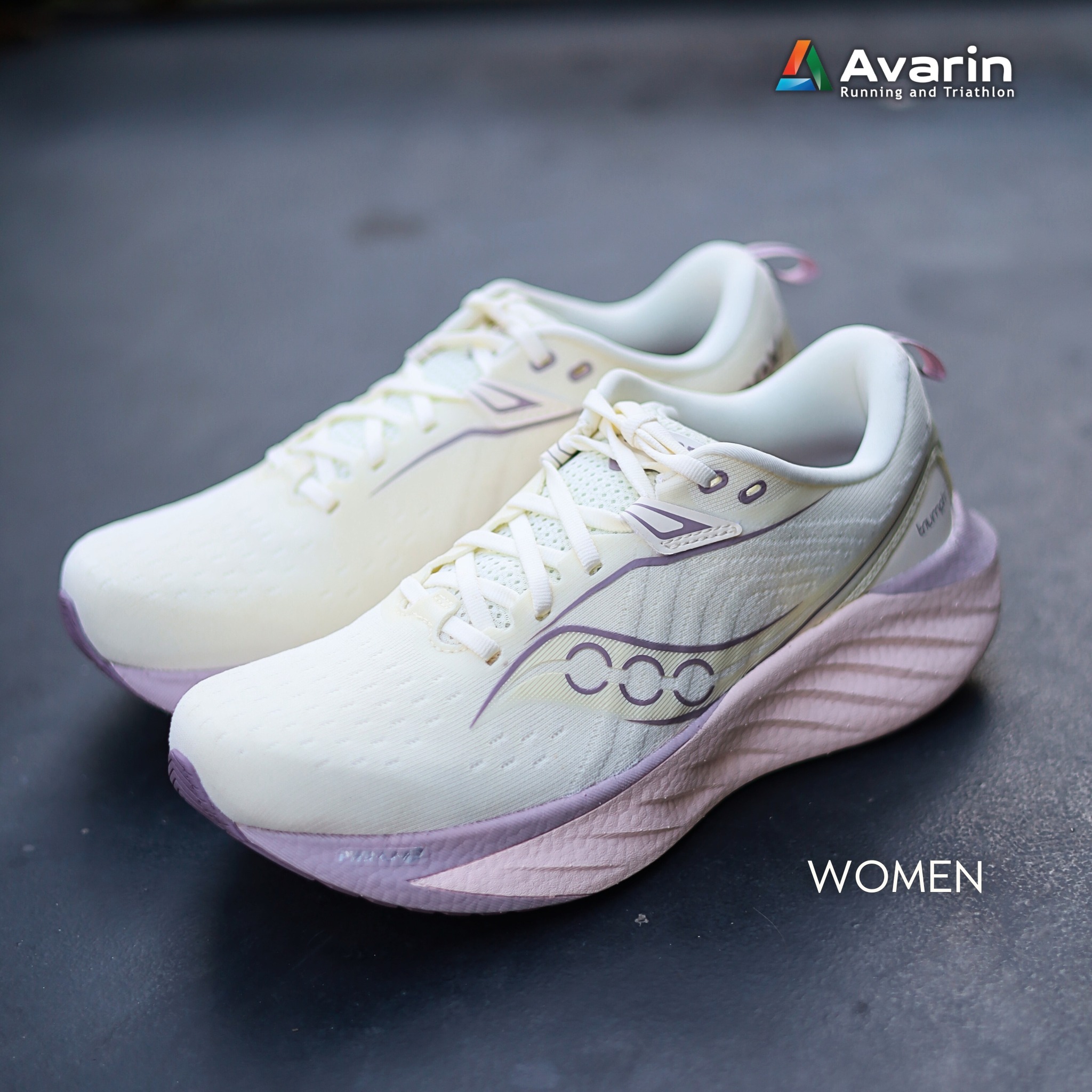 Saucony Triumph 23 / Triumph 22 Women (ฟรี! ตารางซ้อม) รองเท้าวิ่งถนน ...