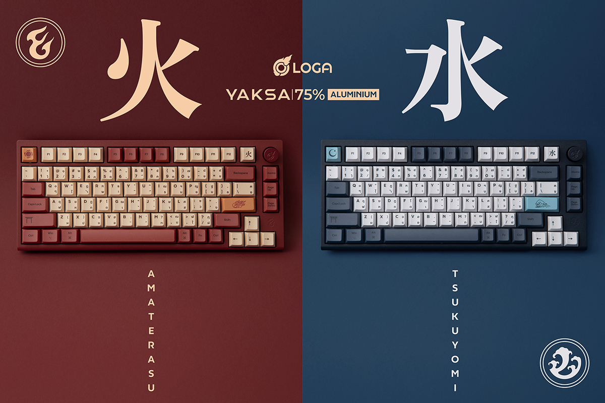 LOGA YAKSA 75AL : Amaterasu & Tsukuyomi [ Wireless Mechanical Keyboard ...