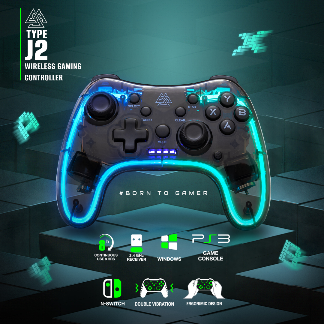 EGA TYPE J2 Gaming Joy Controller จอยเกมมิ่งไร้สาย ของแท้รับประกัน ...