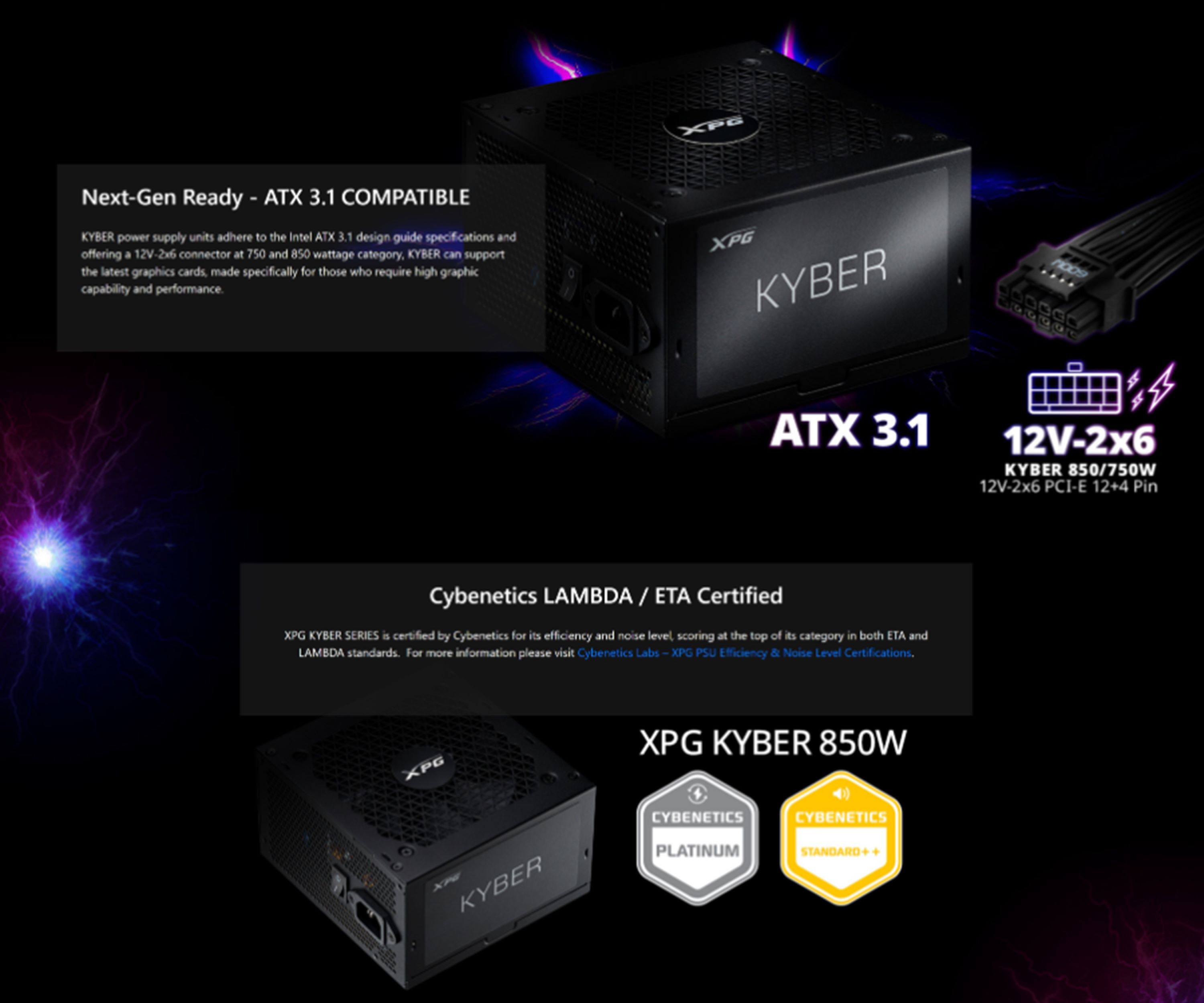 XPG KYBER 750W 80PLUS GOLD *พาวเวอร์ซัพพลาย | Shopee Thailand