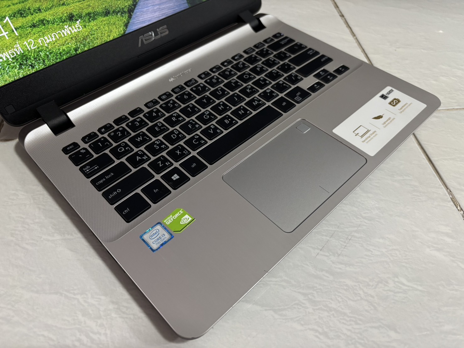 Asus X407 core i3 gen7 7020u 2.3ghz Ram 4 G HDD 500 GB จอ 14 นิ้ว ...
