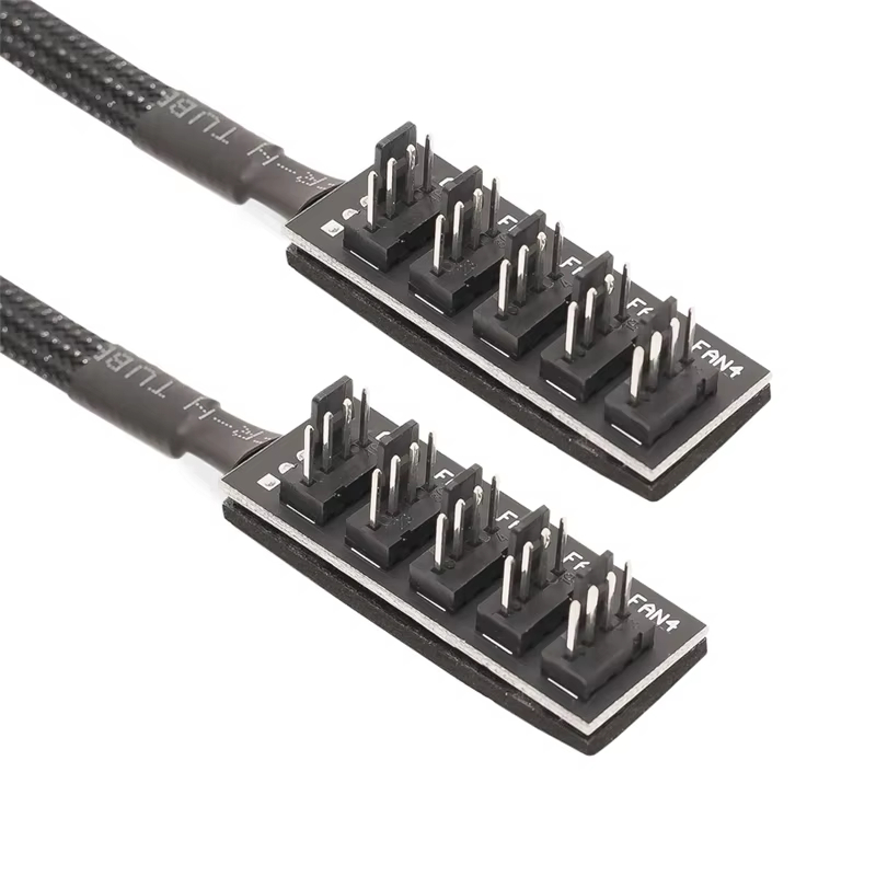 FAN HUB 1 TO 4 / 1 TO 5 4Pin PWM สายพัดลม สายขยายช่องพัดลม (3-4 PIN ...