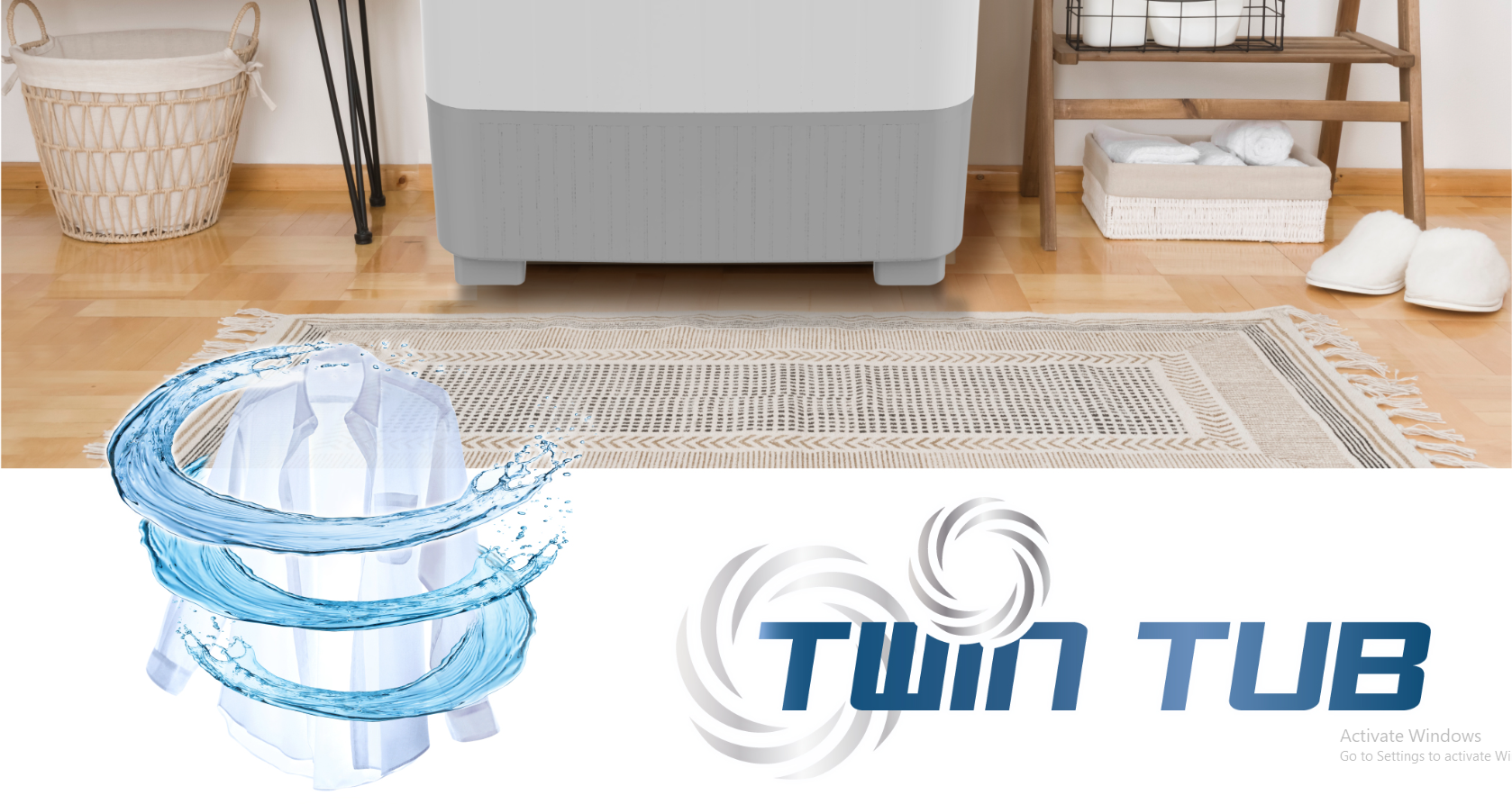 Sharp เครื่องซักผ้าฝาบน 2 ถัง ความจุ 9.0 กก. มาพร้อมระบบการแช่ผ้า รุ่น ES-TW90W | Shopee Thailand