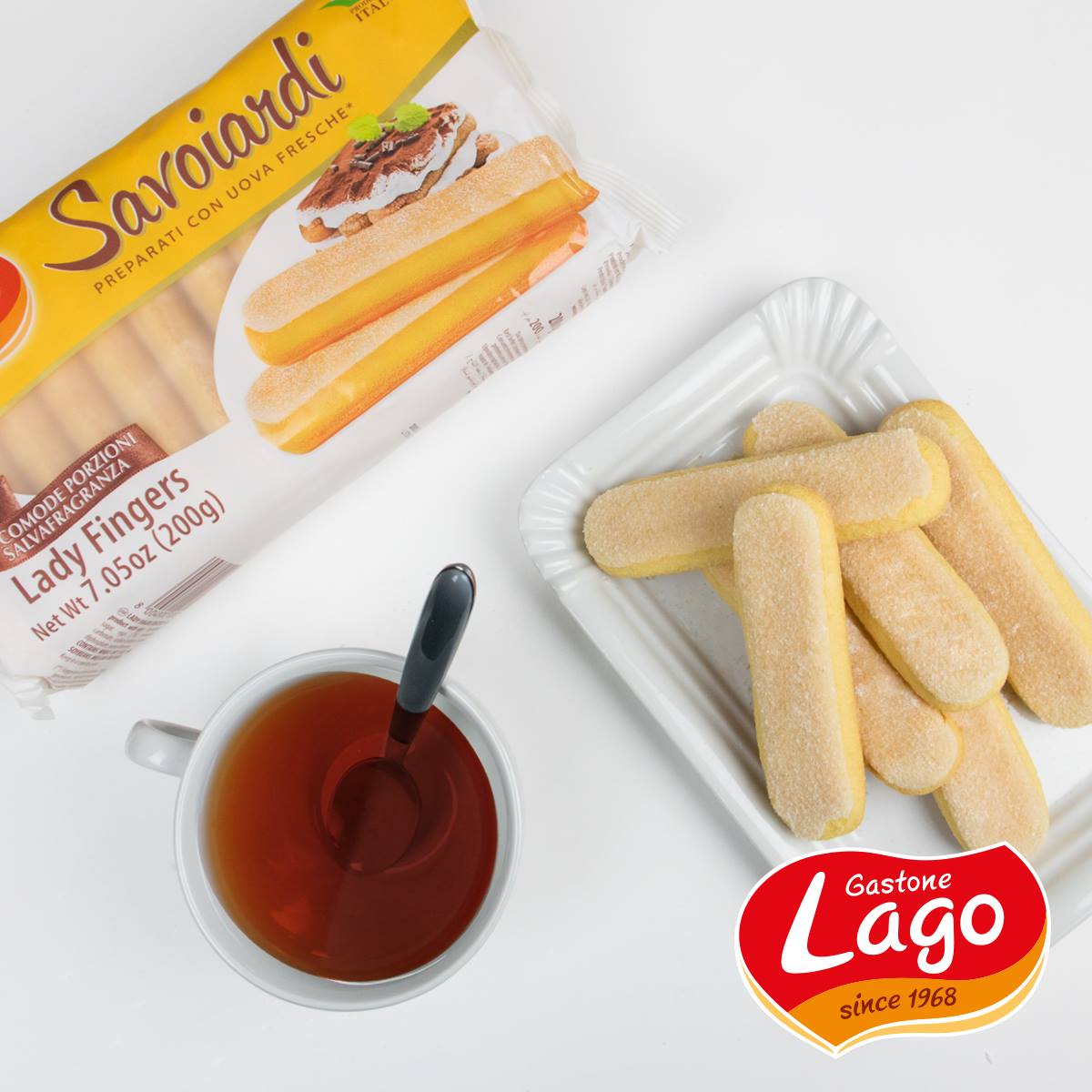 (ขนาด 200g / 400g) Lago Biscuits Lady Finger ลาโก้ บิสกิตเลดี้ฟิงเกอร์ ...