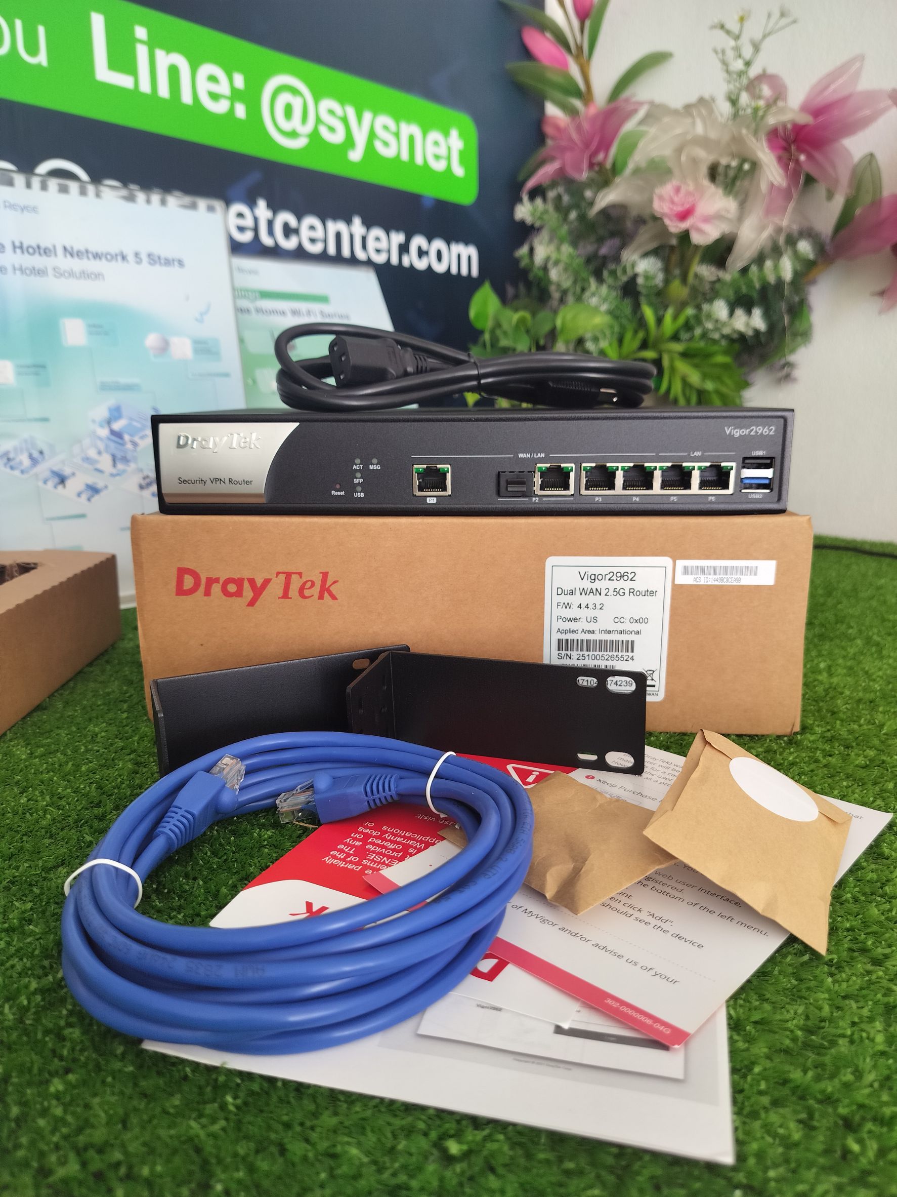DrayTek Vigor2962 Dual-WAN Load Balance VPN Router รองรับ Internet 2 ...