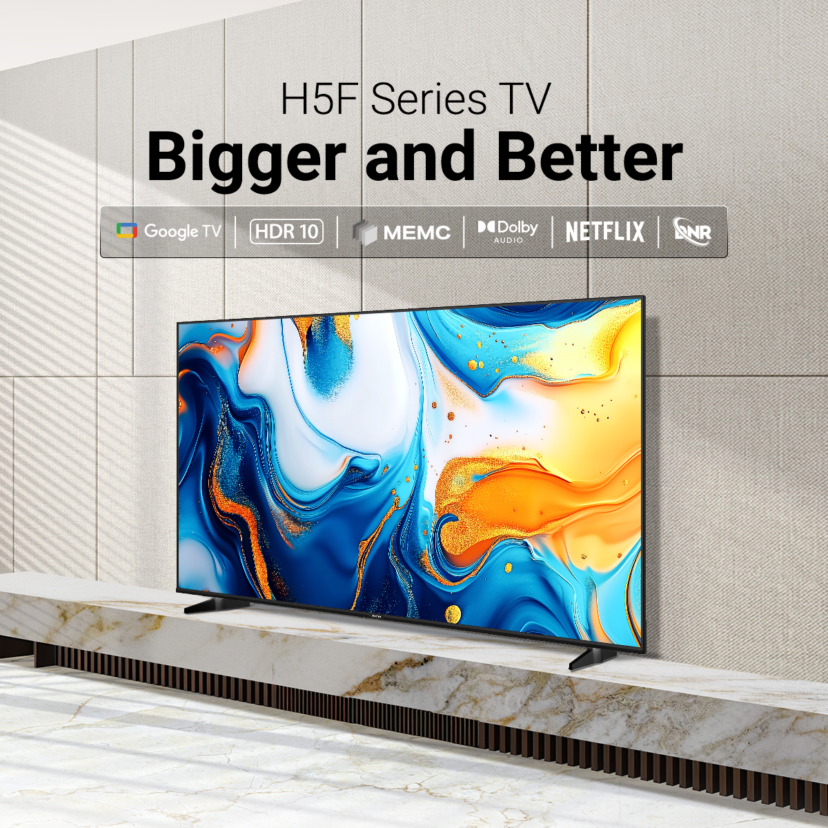 [ใช้HAIE55H5Fลด1800]Haier TV 55นิ้ว รุ่น 55H5F 4K Ultra HD Smart TV Voice Control WIFI Build in ...