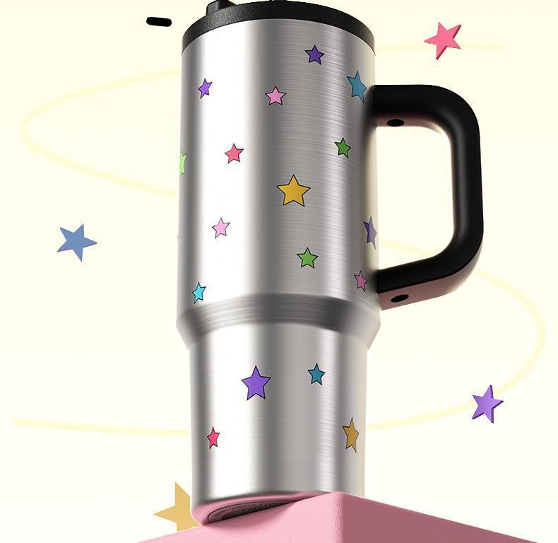 Sipsation Cup ลายการ์ตูน316แก้วสแตนเลส710ml มีหูจับแก้วหัดดื่ม พกพา มีฝาปิด แก้วน้ําเก็บความเย็น ...