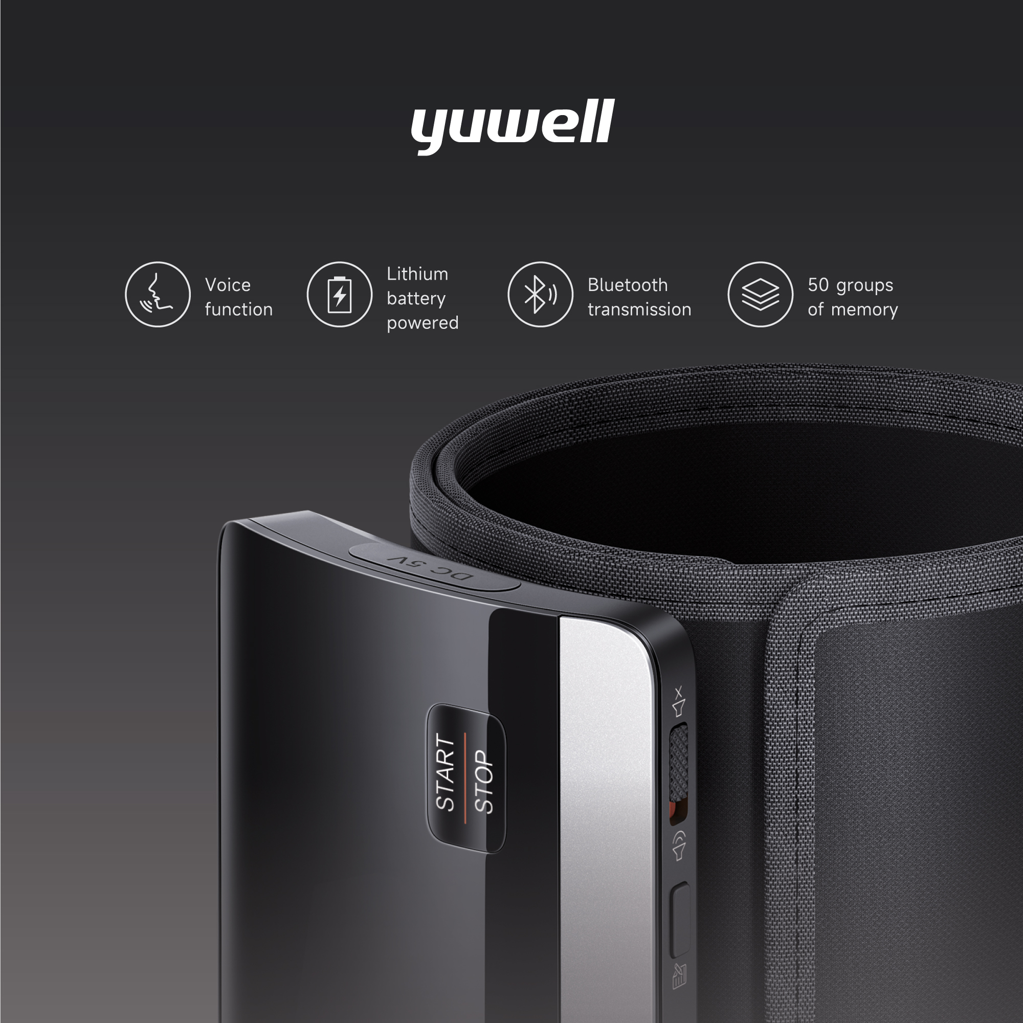 เครื่องวัดความดันโลหิต Yuwell รุ่น YE630CR Bluetooth (มีเสียงพูดไทย) ประกันศูนย์ไทย 5 ปี ...