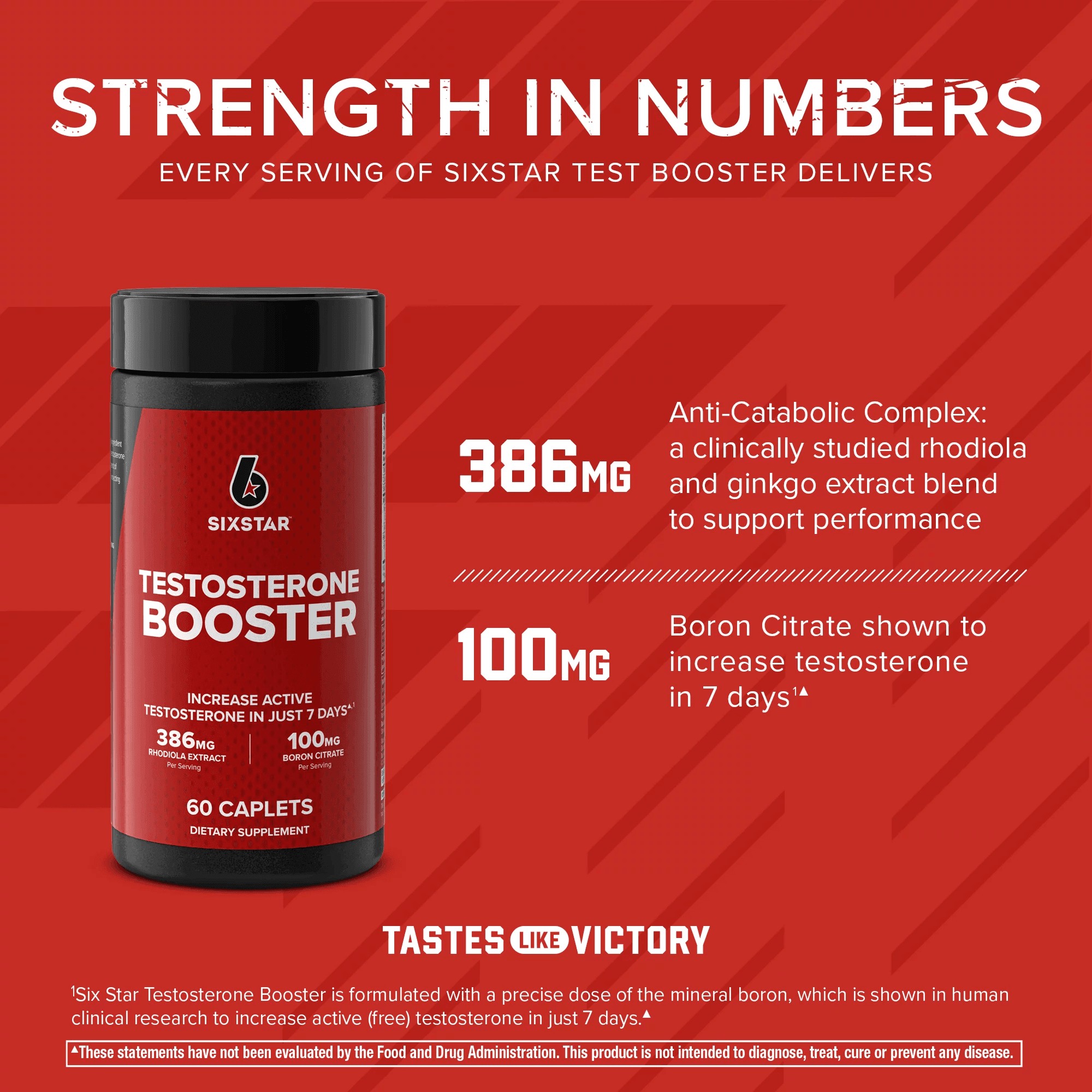 SixStar Test Booster - 60 Caplets , a significant impact on muscle ...