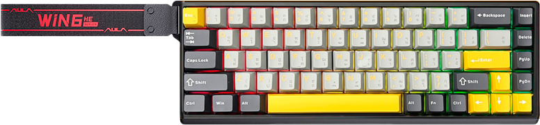 Aula Win 60/68HE HERO68/84 HE 8K Hz คีย์บอร์ดสวิตช์แม่เหล็ก RGB (SOCD ...