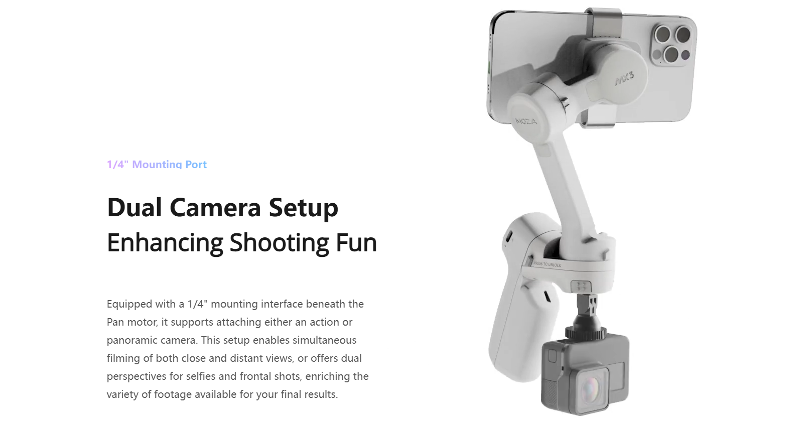 ไม้กันสั่นมือถือ MOZA Mini MX3 Gimbal กันสั่น 3 แกน แยกส่วนควบคุม (รับ ...