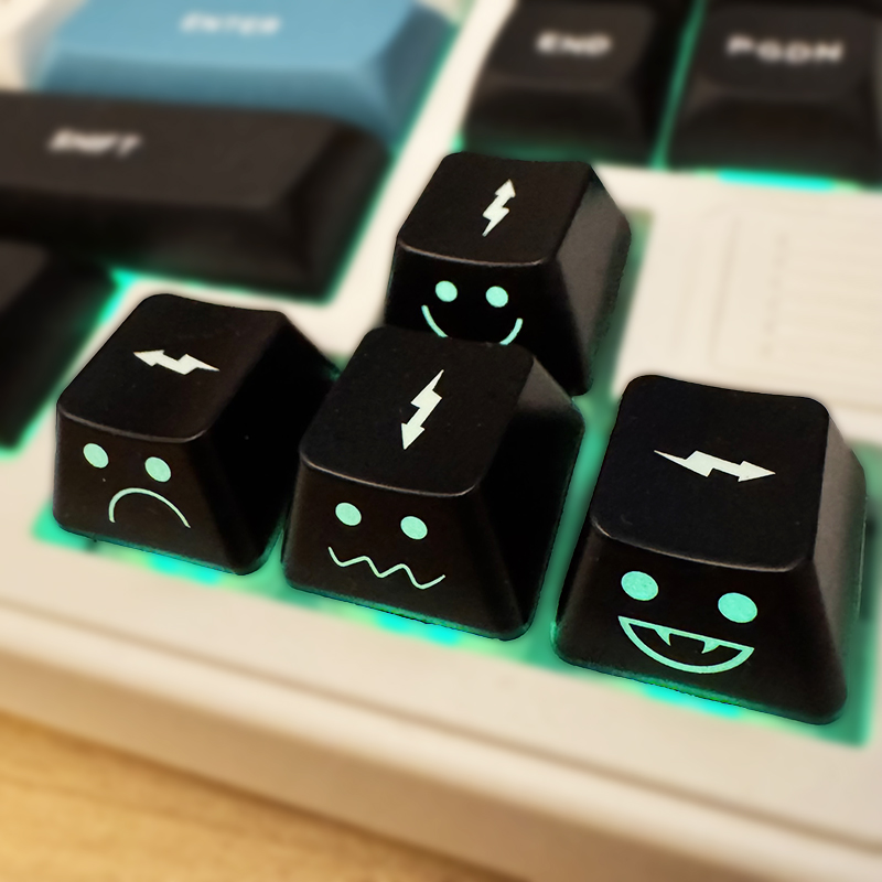 ปุ่มคีย์แคป Replacement WASD Arrow Keycaps OEM Profile แบบ Double Shot ...
