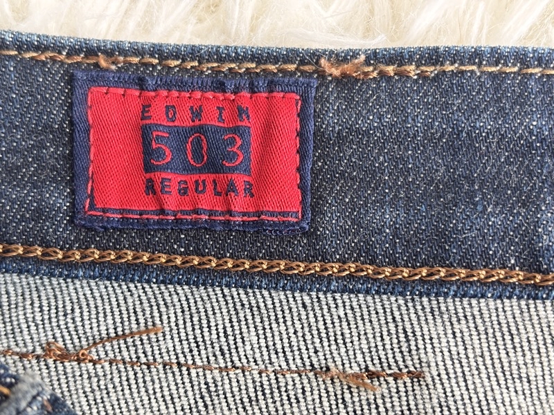กก19 มือสองมีขาด ตำหนิตามรูปภาพ EDWIN กางเกงยีนส์ 503 FLEX w30 เอ็ดวิน | Shopee Thailand