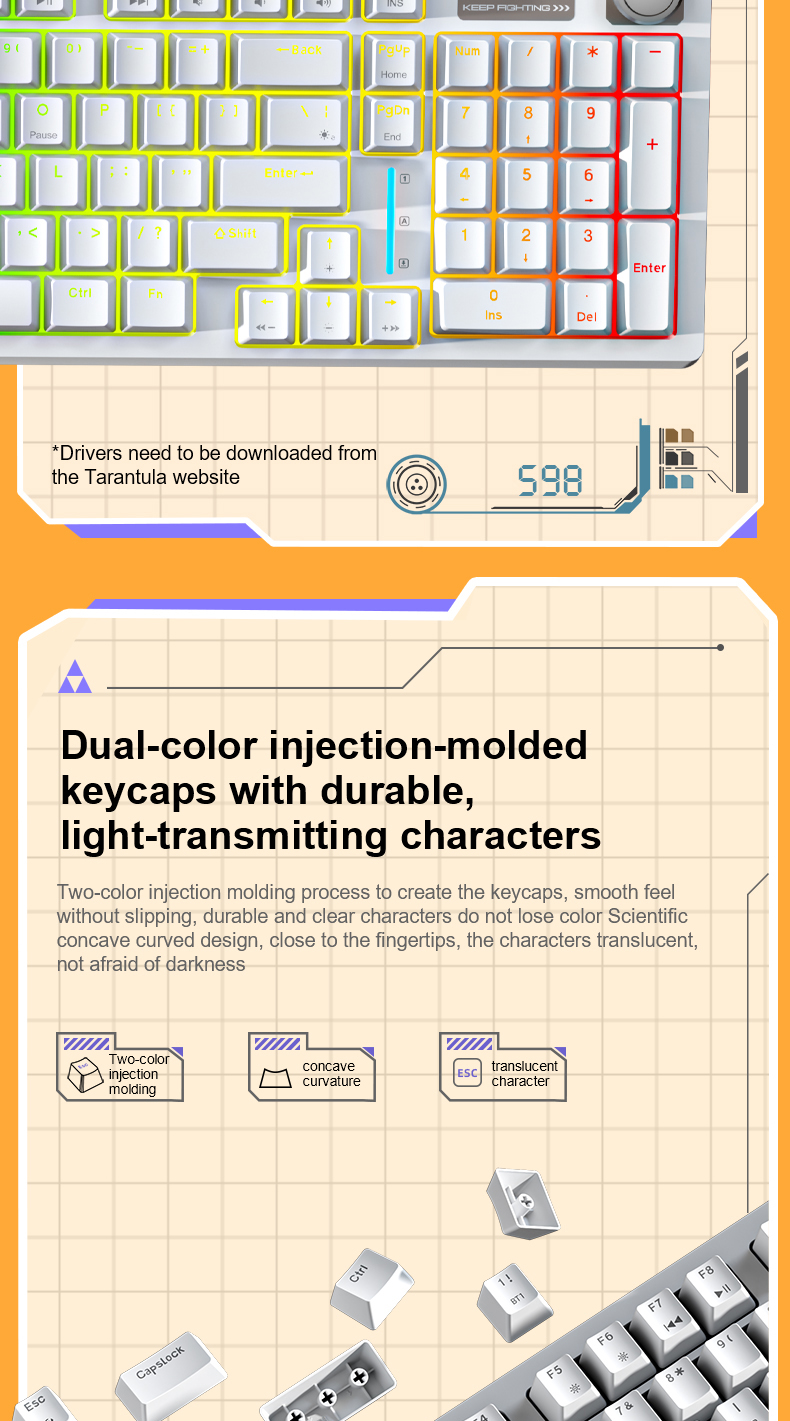 คีย์บอร์ดไร้สาย - AULA S98 - Gasket Mechanical Keyboard คีย์ไทย รับ ...