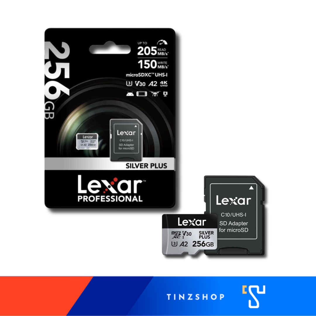 Lexar Professional Silver Plus SD Card [128GB, 256GB, 512GB] สินค้าของ ...