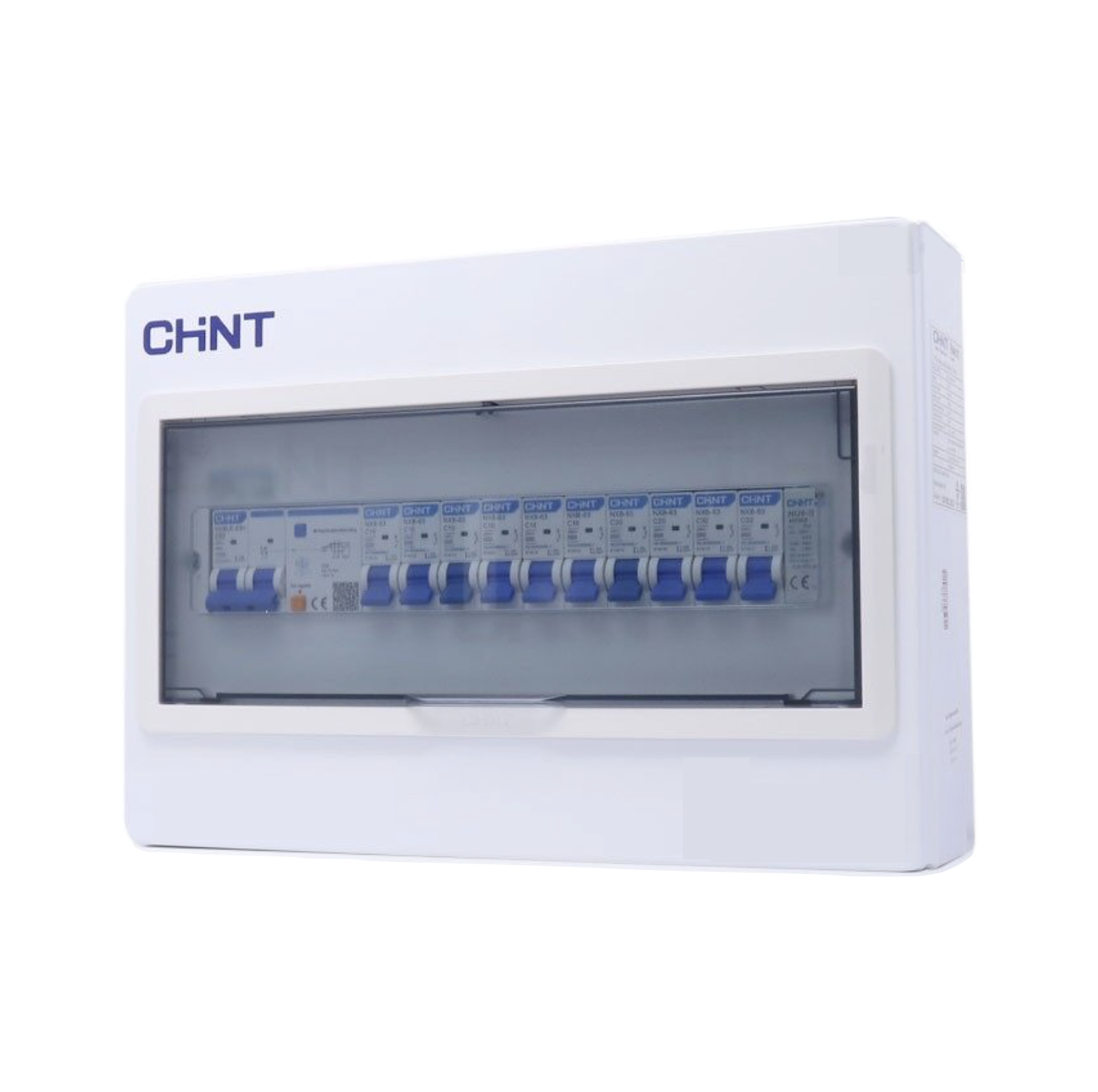 CHINT SET ตู้พร้อมเมนกันดูดลูกย่อยกันกันฟ้าผ่า NX30RS 10 เมน 32A - 63A ...