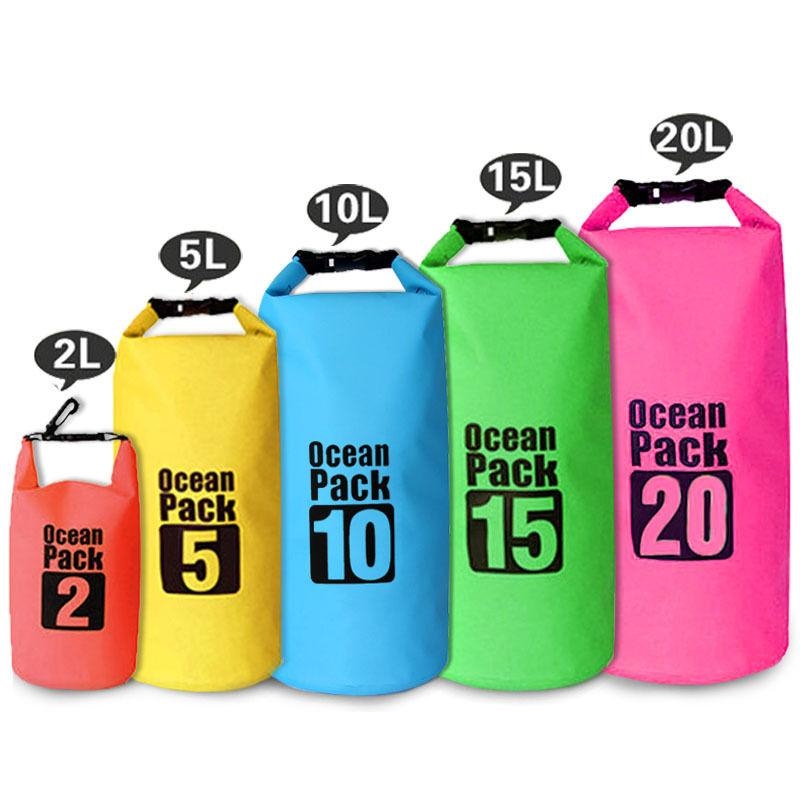 Ocean Pack กระเป๋ากันน้ำ2L,3L,5L,10L,15L,20L มี6สี | Shopee Thailand