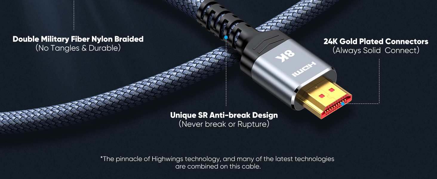 KOALA HDMI 8K Ultra High Speed Cable | 48Gbps, Nylon Braided, รองรับ 8K ...