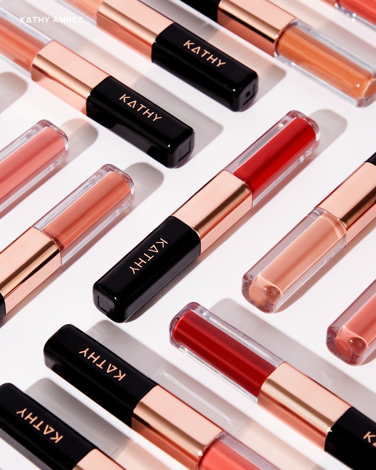 ลิปดูโอ้ ฉ่ำ จูบไม่หลุด KATHY AMREZ LIP DUO MATTE & SHINE FIX | Shopee ...