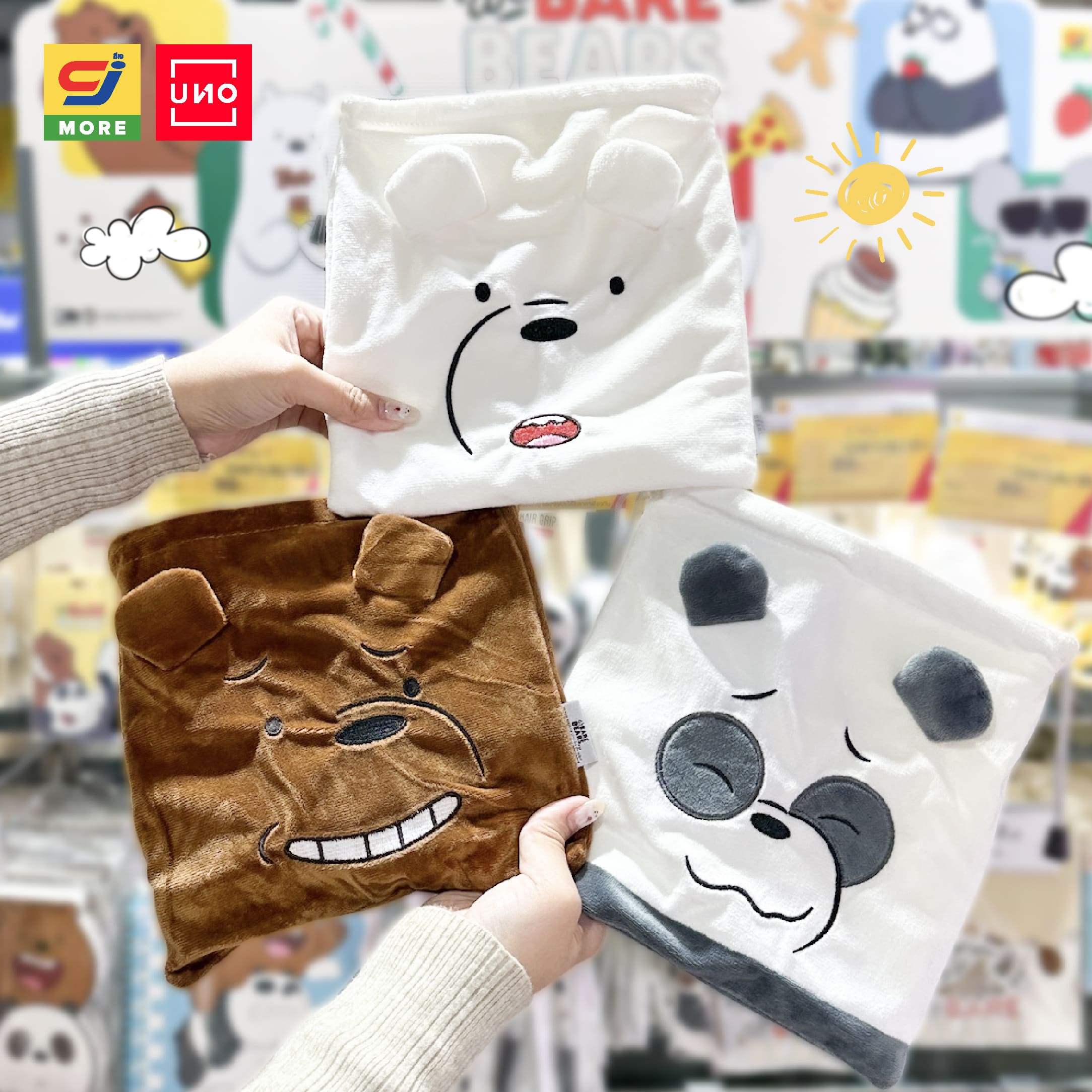UNO ถุงผ้าหูรูด We Bare Bears ลิขสิทธิ์แท้ | Shopee Thailand