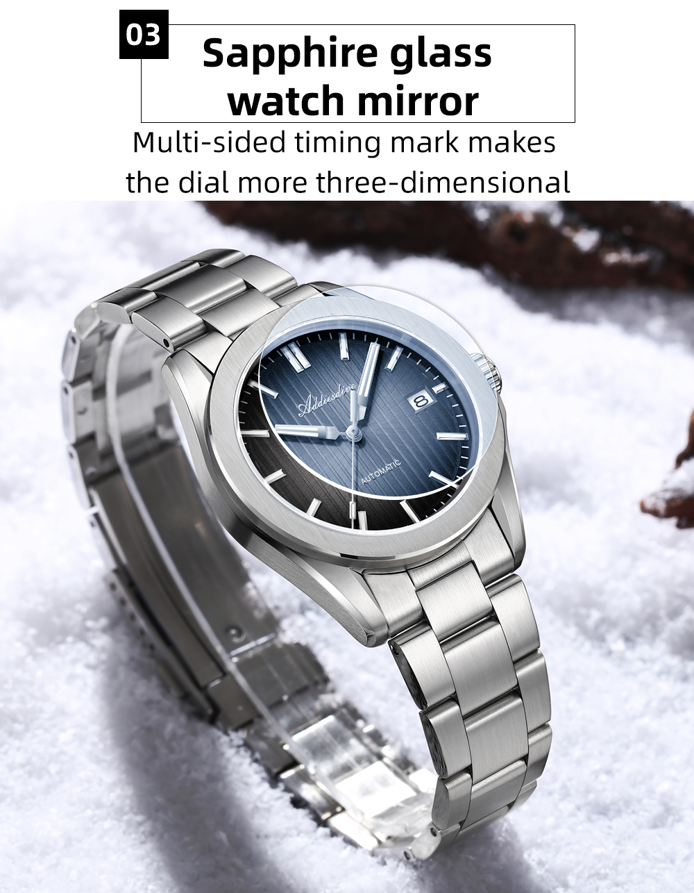 [Pre-order][ออโต้] Addiesdive AD2080 Modern Dress Watch 38MM BGW9 AR ...