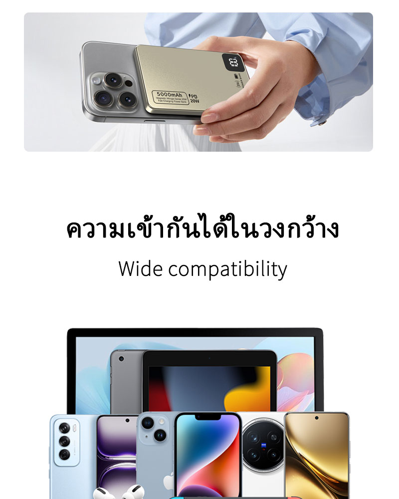 [ปีงูพาโชคส่วนลดสุดคุ้ม] YOODEX E41 แบตสำรอง 10000mAh QC 3.0 PD 20W จอ ...