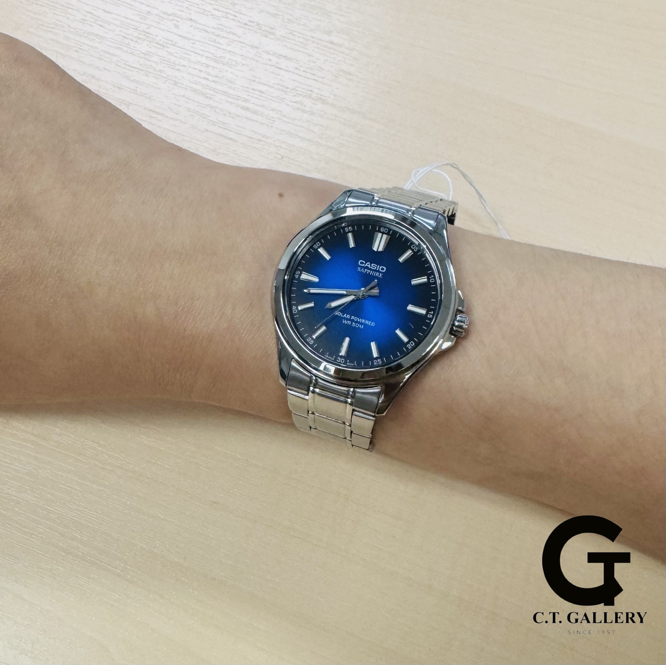 Casio นาฬิกาข้อมือผู้ชาย รุ่น MTS-RS100D-2AVDF Solar Men's Watch ...