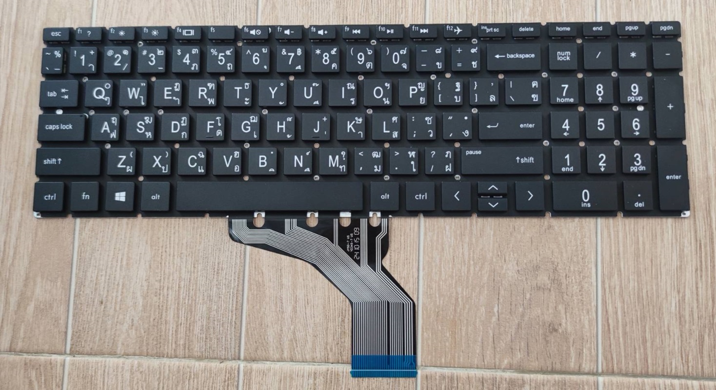 KEYBOARD คีย์บอร์ดโน๊ตบุ๊ค HP 15-DA 15-DB 15-DX 15-DR 15-EC 15-CA 15-CN ...