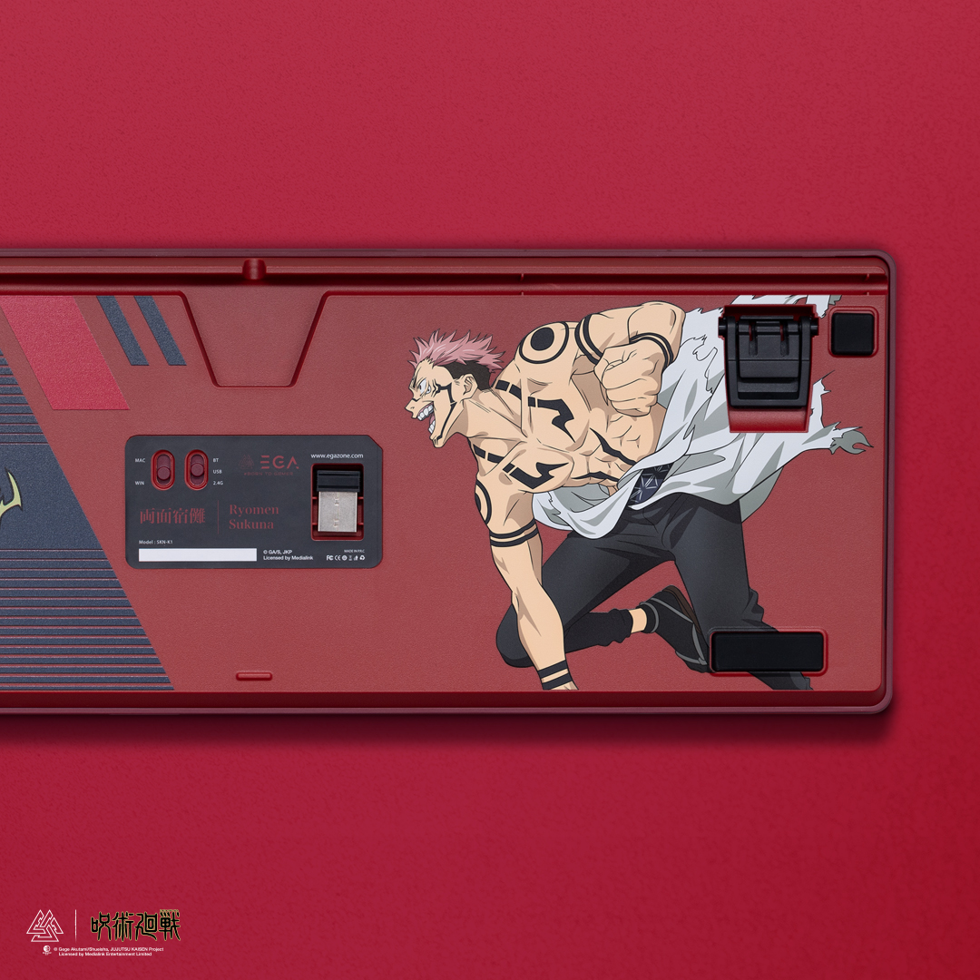Keyboard “EGA I JUJUTSU KAISEN” คีย์บอร์ดบลูทูธ ไวร์เลส สาย พร้อมจอ ...