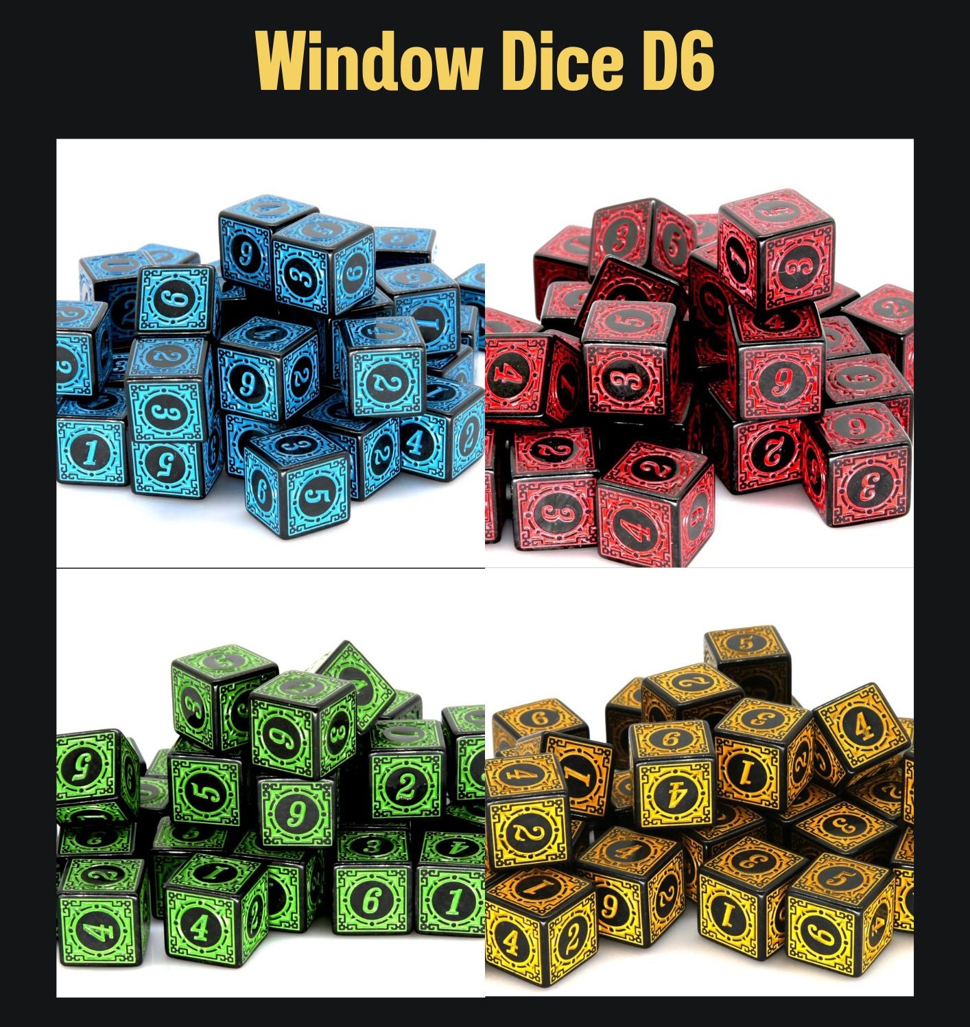 ลูกเต๋า Window D6 DICE 1ลูก(1die) | ลูกเต๋า Dice For DnD D&D MTG RPG ...