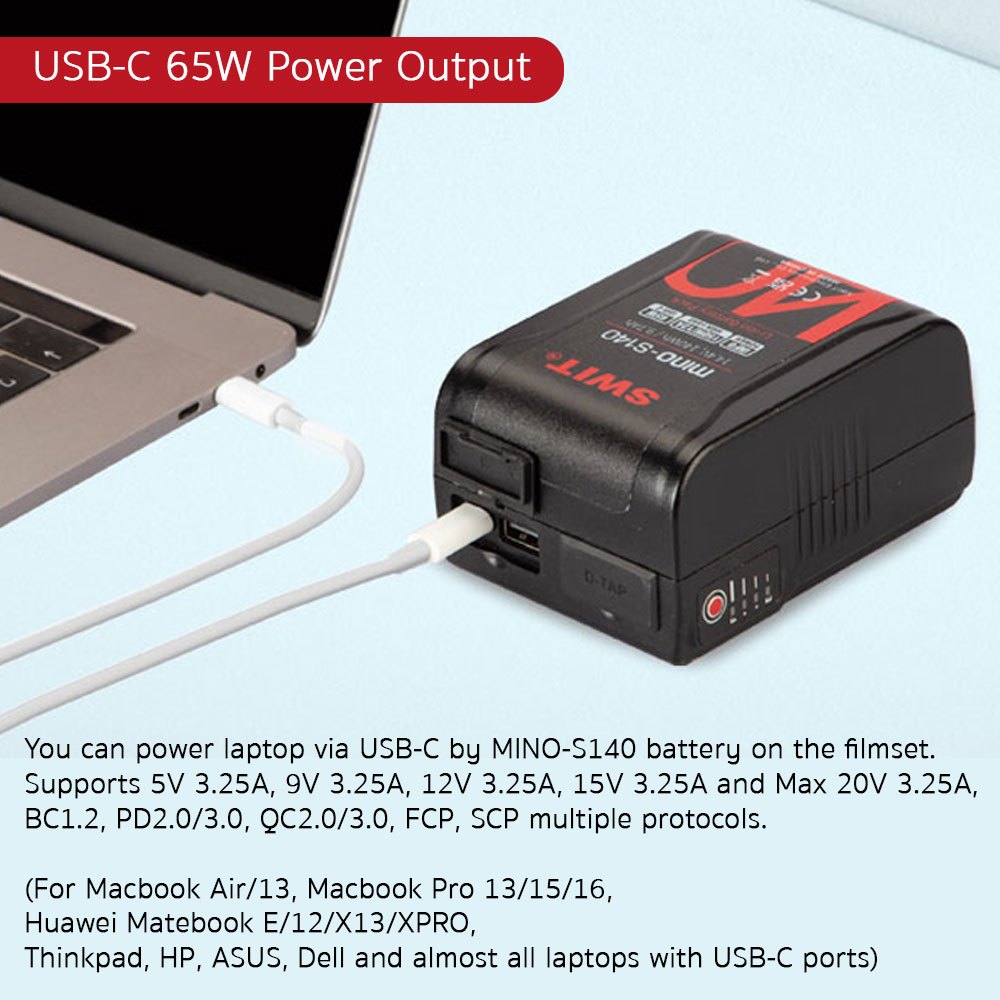 SWIT MINO-S140 140Wh Pocket V-mount Battery Pack ประกันศูนย์ไทย 2 ปี | Shopee Thailand