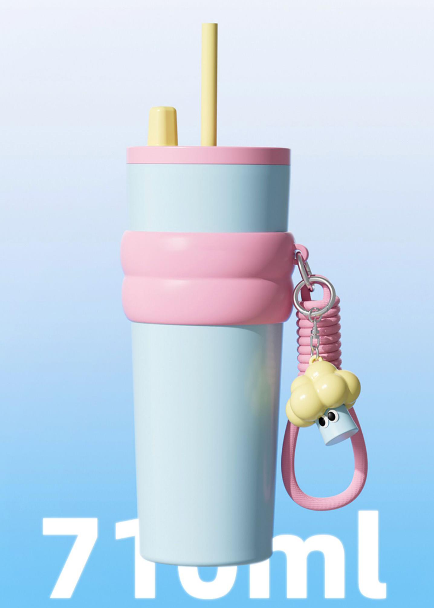 ฟางถ้วยเก็บความร้อน จุขนาดใหญ่ 316 สแตนเลส พร้อมหลอด Americano Cup แก้วกาแฟ ถ้วยน้ำความ 710ML ...