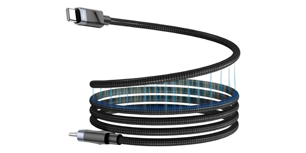 สายชาร์จ ALPHA.X USB-C to USB-C Cable Magnetic 60W 1M. ALU-CC14 Black ...