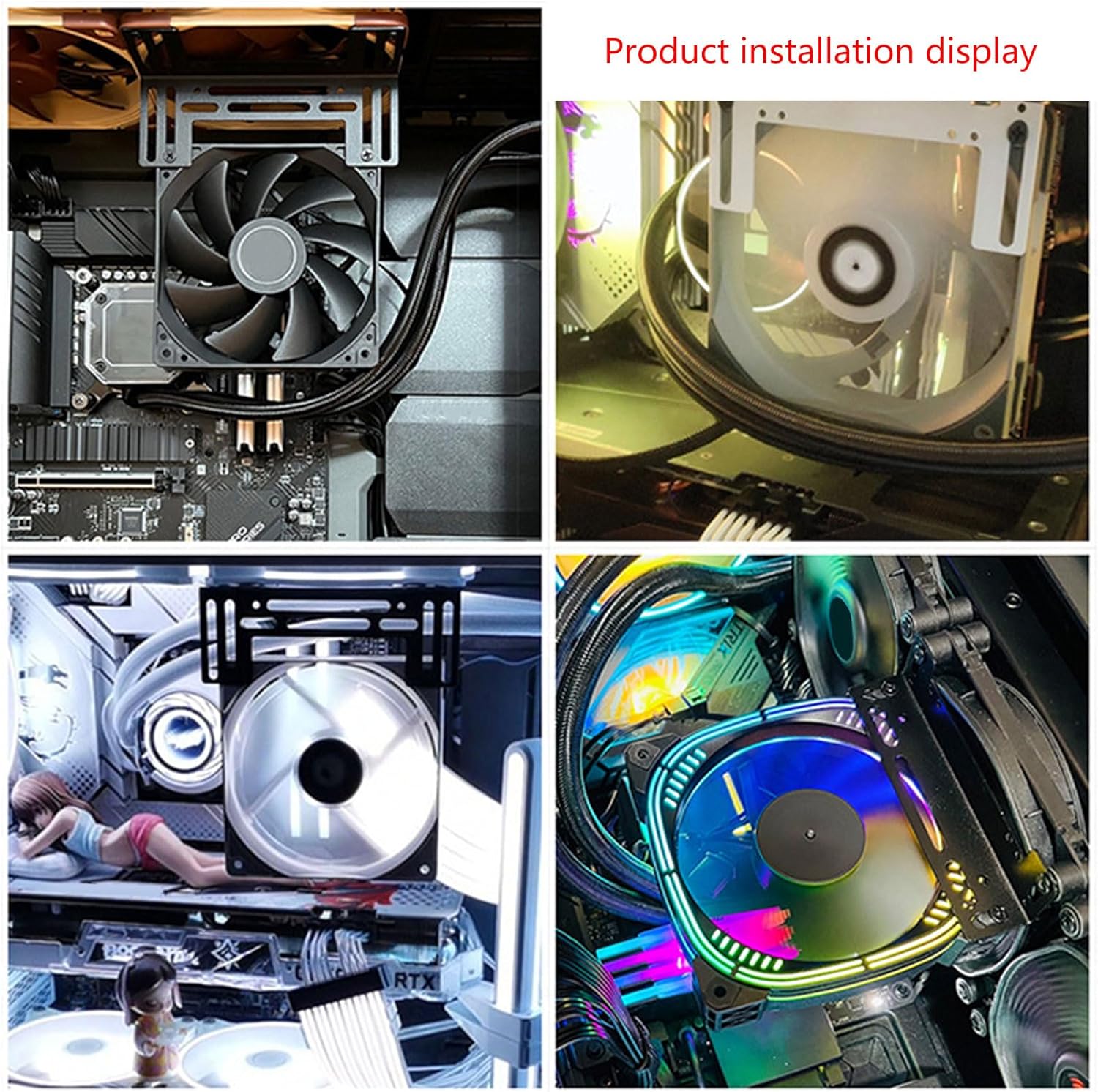 Fan Mount Rack Bracket Cooling Fan Bracket Simple Mounting Support 8cm ...