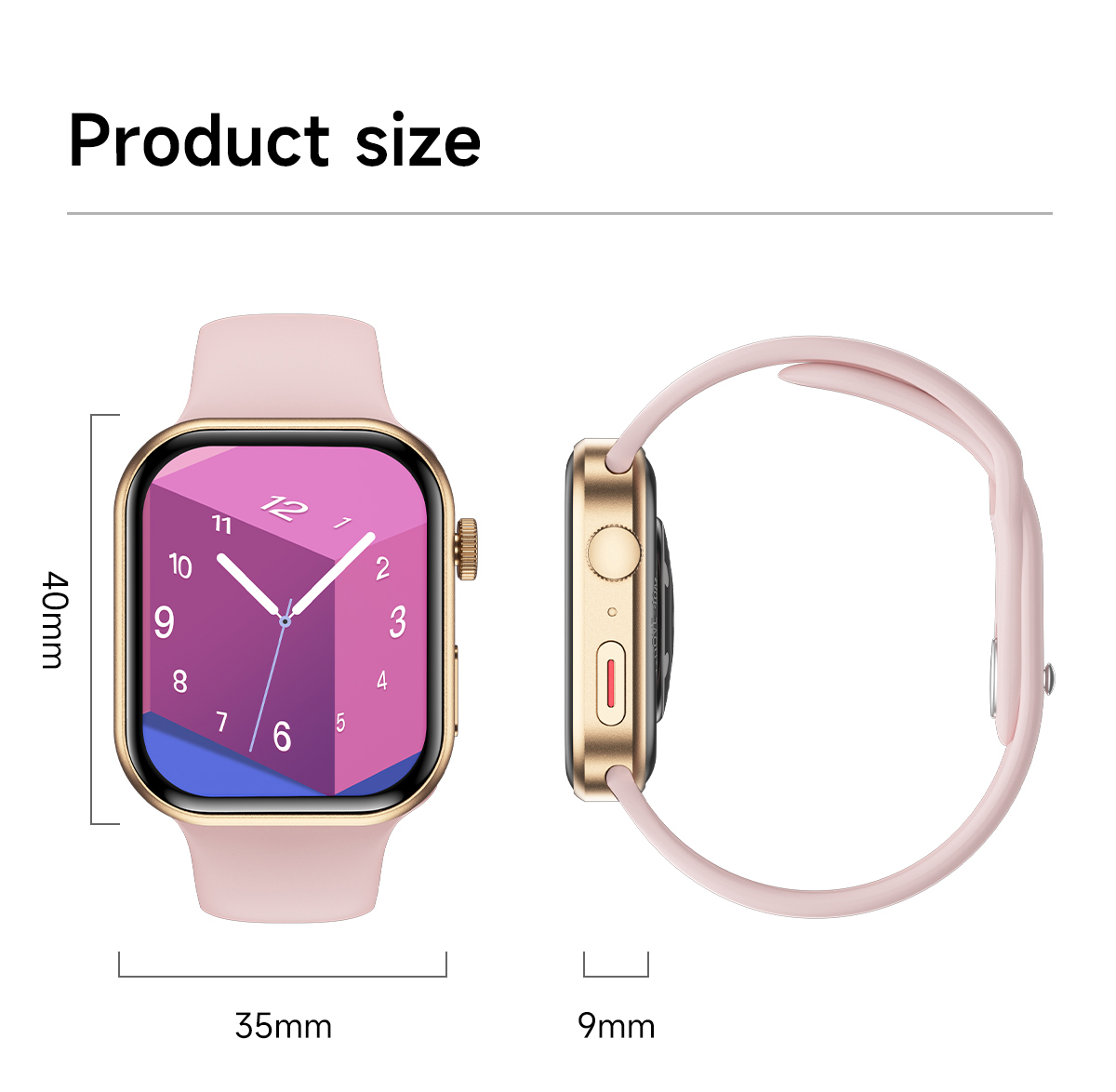 Smartwatch Z03 Pro WATCH FIT 3 -Pink รุ่นเดียวกัน Waterproof นาฬิกา ...