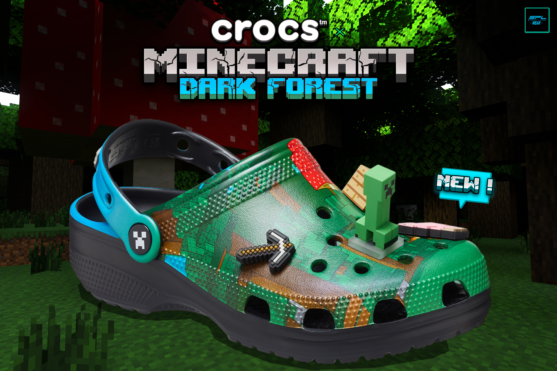 Crocs รองเท้าแตะ รองเท้าแบบสวม สำหรับเด็ก ND KD Minecraft x Classic Clog 210830-90H (2390 ...