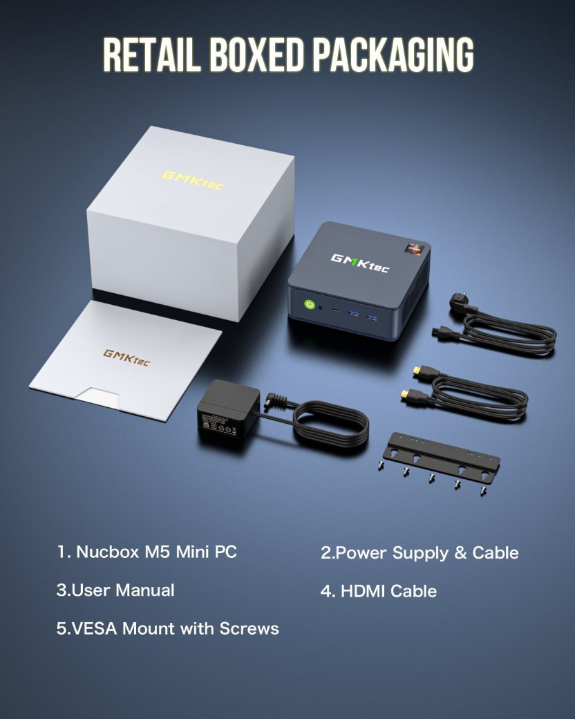 GMKtec Nucbox M5 Plus Mini PC มินิ พีซี Ryzen7 5825U RAM 16GB / 32GB ...