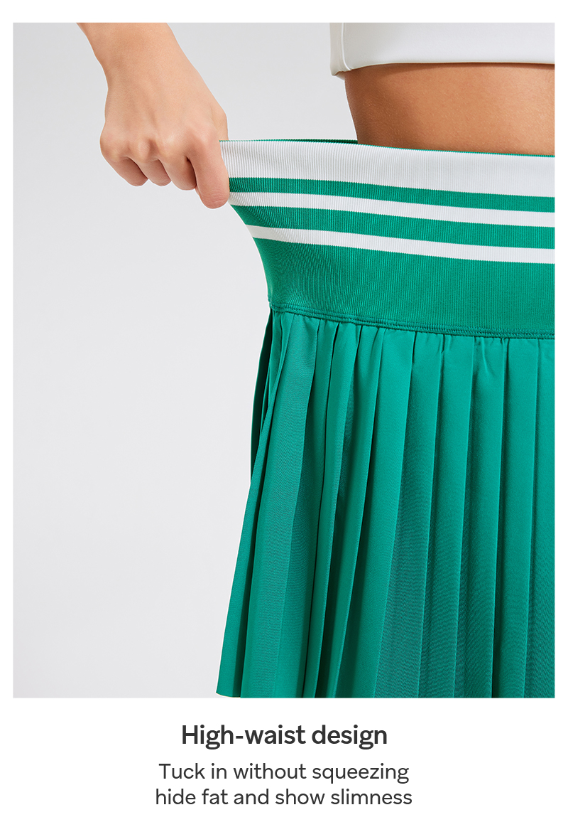 Cosleaf กระโปรงอัดพลีทขอบเอวสูงมีซับในหมาะกับเล่นกอล์ฟและเทนนิส ทรงสวย ...