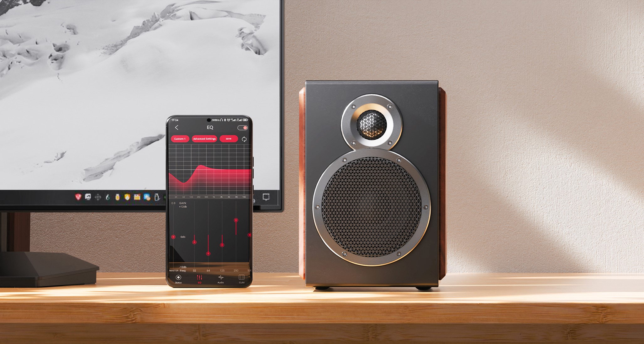 FiiO SA1 High-Fidelity Desktop Active Speaker Twilight ลำโพงแอคทีฟ ...